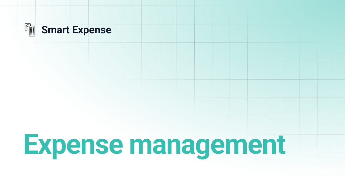 Expense management | Smart Expense
